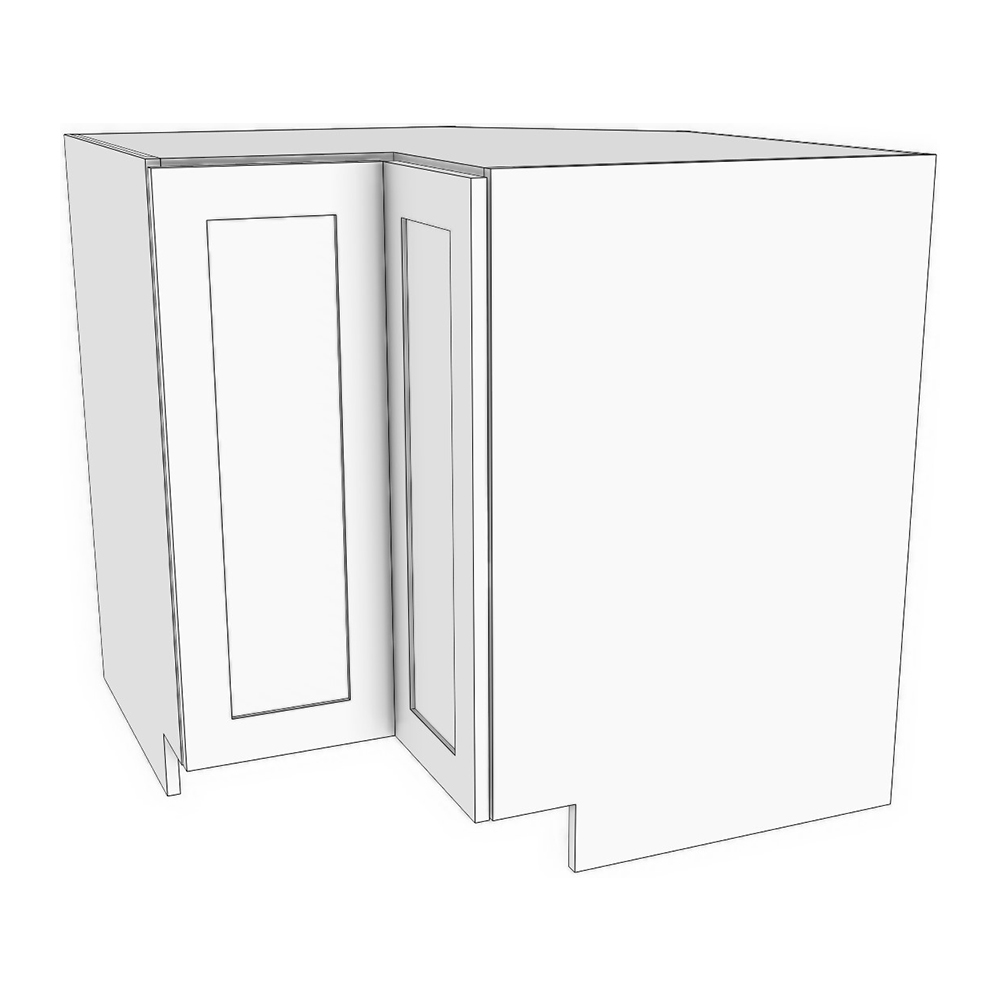 Base corner cabinet with bifold door. 36″ wide with 23 5/8″ sides, 34 3 ...